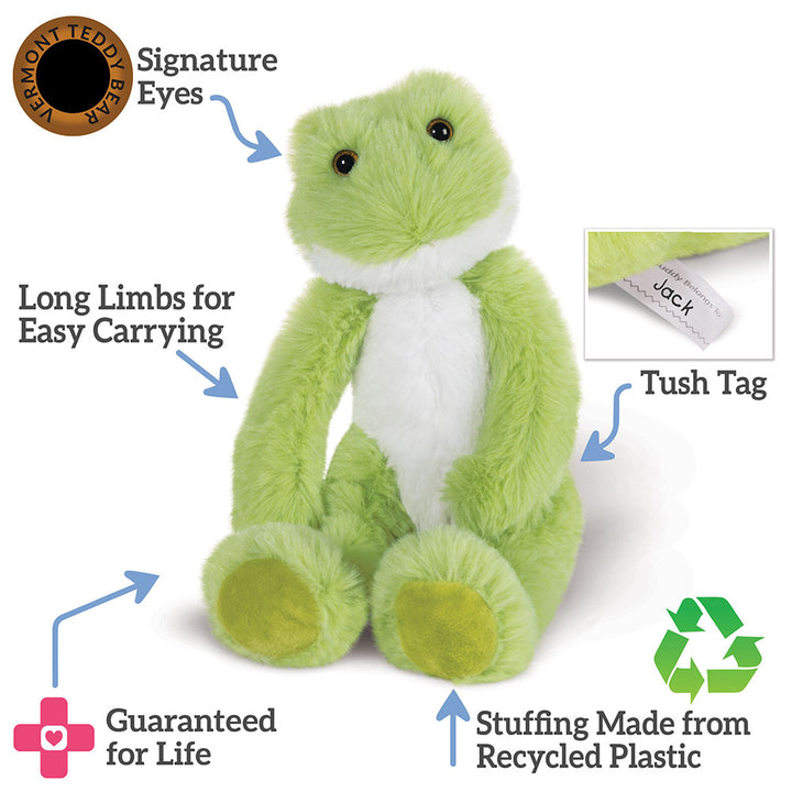 Plush Frog Stuffed Animal | Vermont Teddy Bear