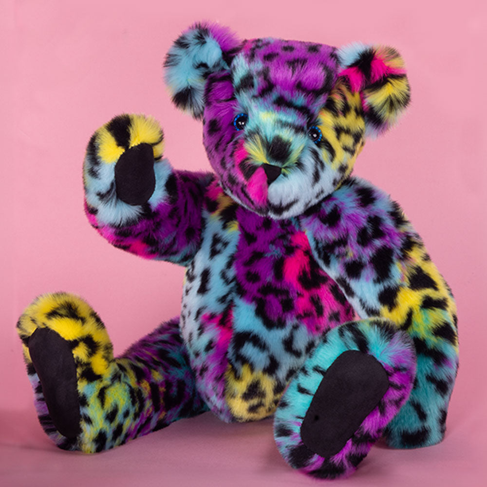 20 In. Special Edition Rainbow Leopard Bear – Vermont Teddy Bear
