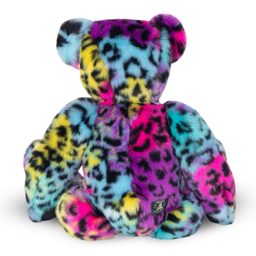 20 In. Special Edition Rainbow Leopard Bear – Vermont Teddy Bear