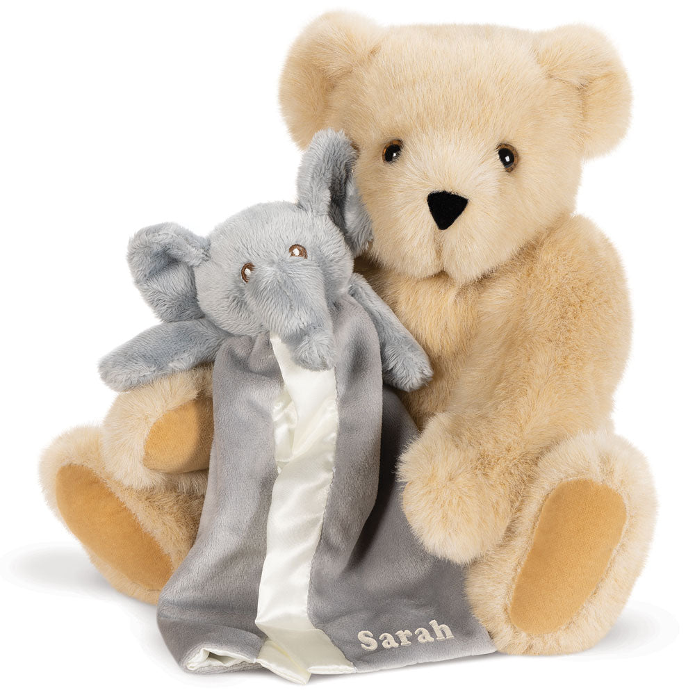 15 In. Cuddle Buddies Gift Set with Elephant Blanket – Vermont Teddy Bear