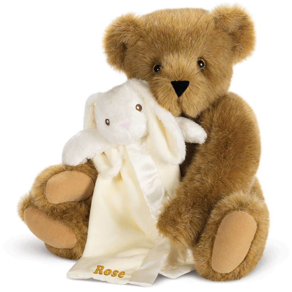15 In. Cuddle Buddies Gift Set with Bunny Blanket – Vermont Teddy Bear