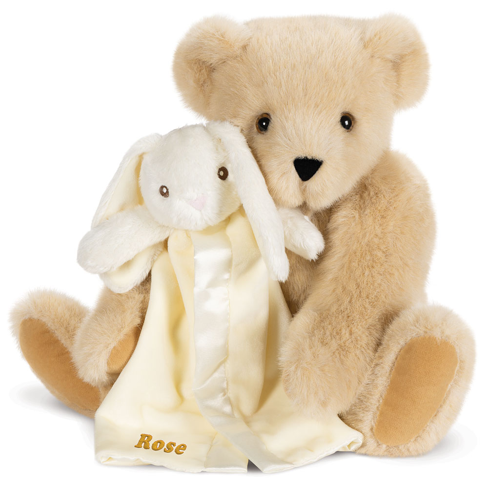 15 In. Cuddle Buddies Gift Set with Bunny Blanket – Vermont Teddy Bear
