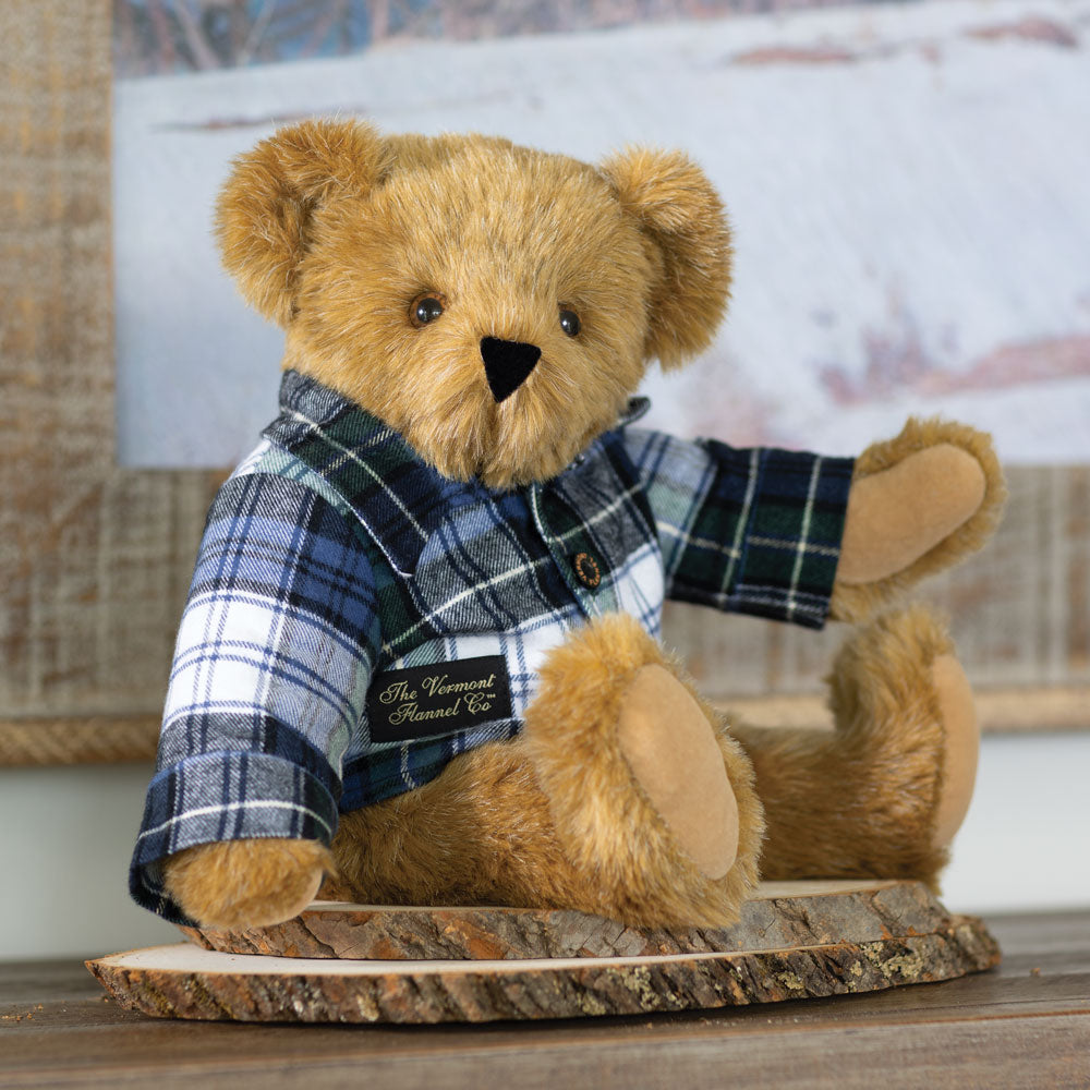 15 In. Vermont Flannel Bear, Campbell Plaid – Vermont Teddy Bear