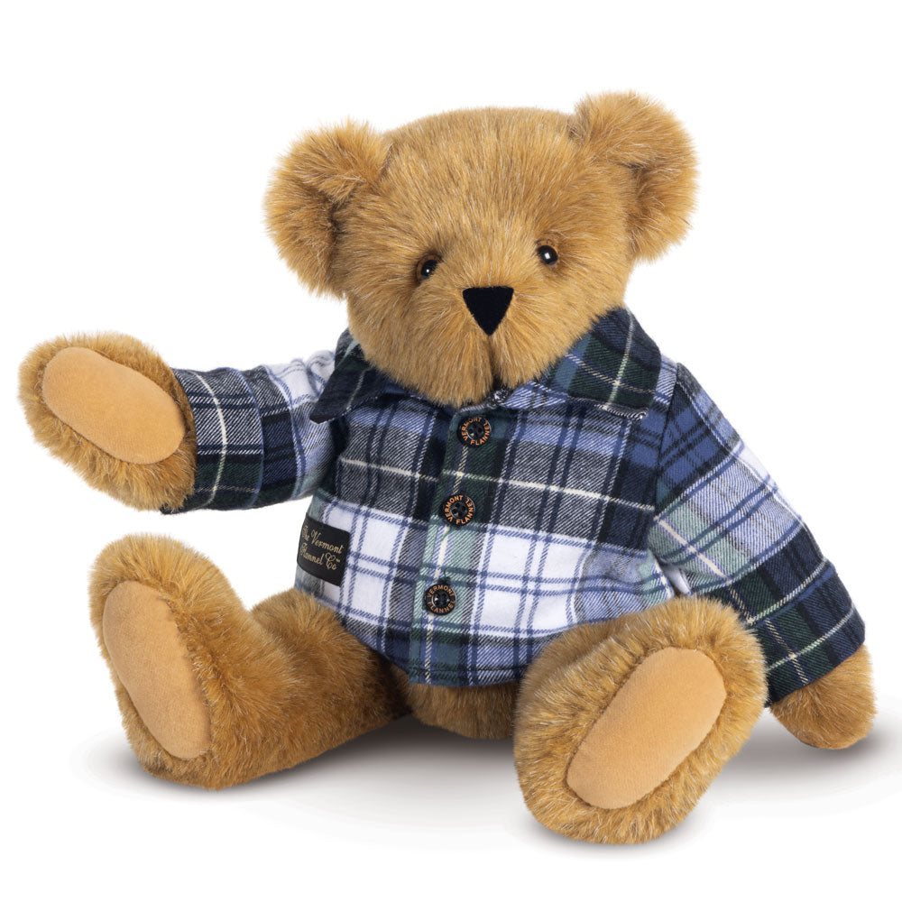 15 In. Vermont Flannel Bear, Campbell Plaid – Vermont Teddy Bear
